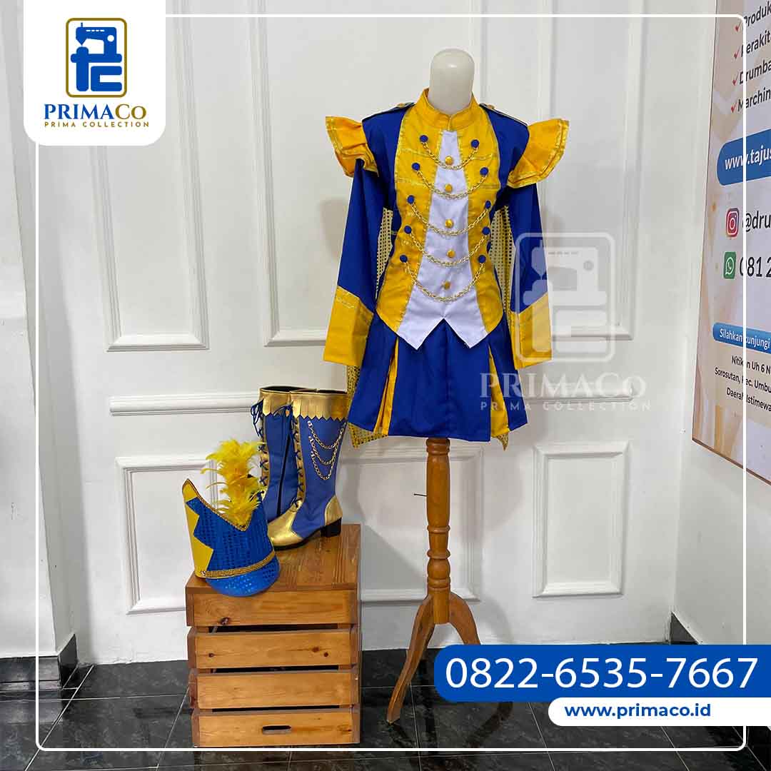 Seragam Gitapati Biru Kuning - Primaco